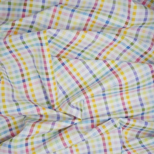 Easter Plaid Fabric, Pastel Plaid by Kitten Studio for Henry Glass ...