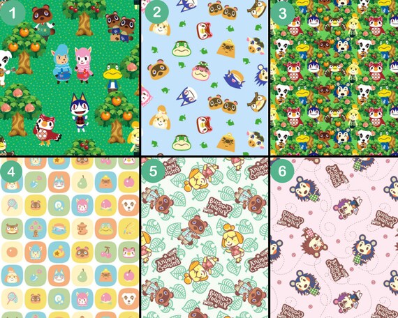 Animal Crossing Fabric 6 Designs to Choose From by Springs | Etsy