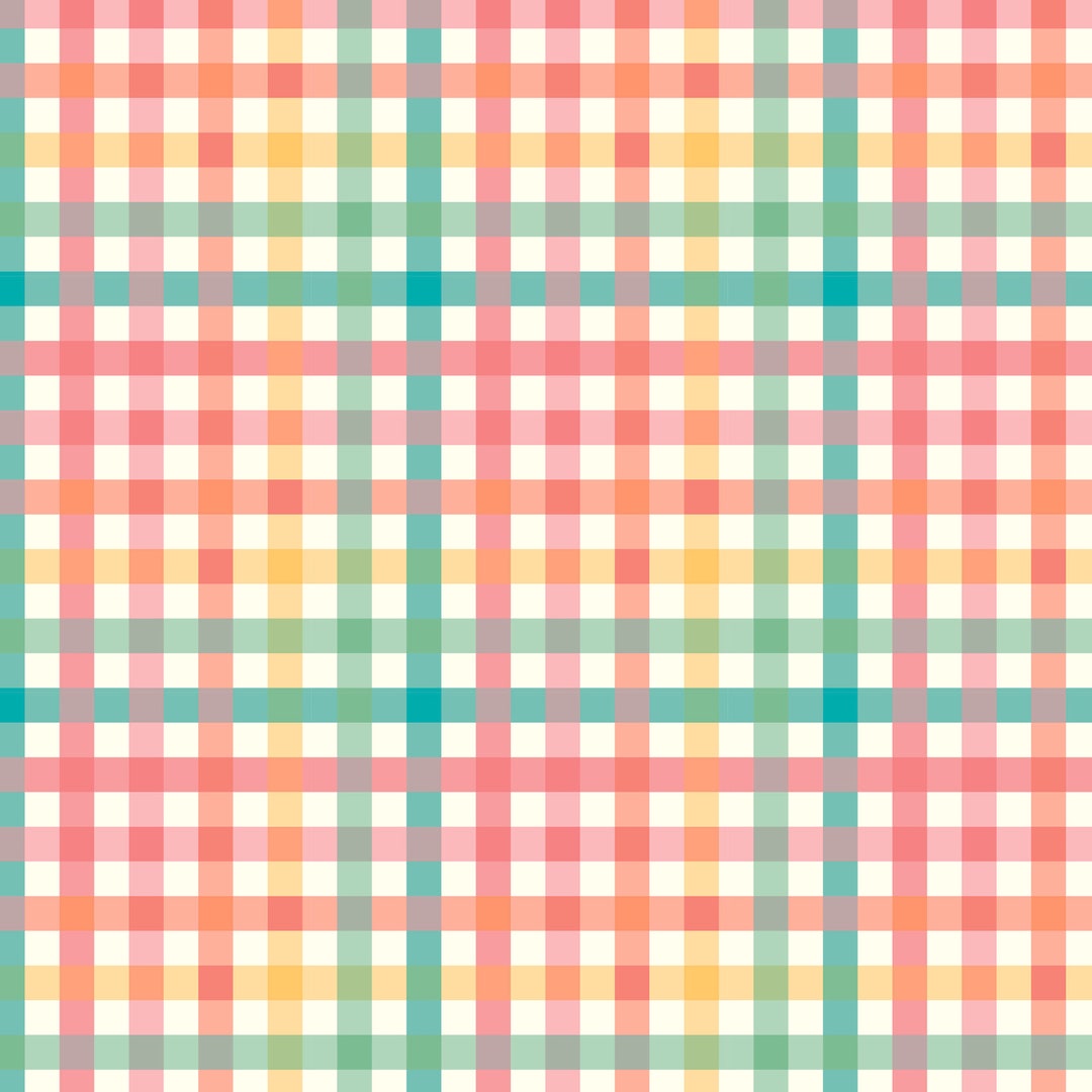 Easter Plaid Fabric, Spring Gingham Fabric, Gingham Cottage Gingham ...