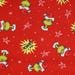 Grinch Fabric, Red Grinch Head Toss With Stars, How the Grinch Stole ...