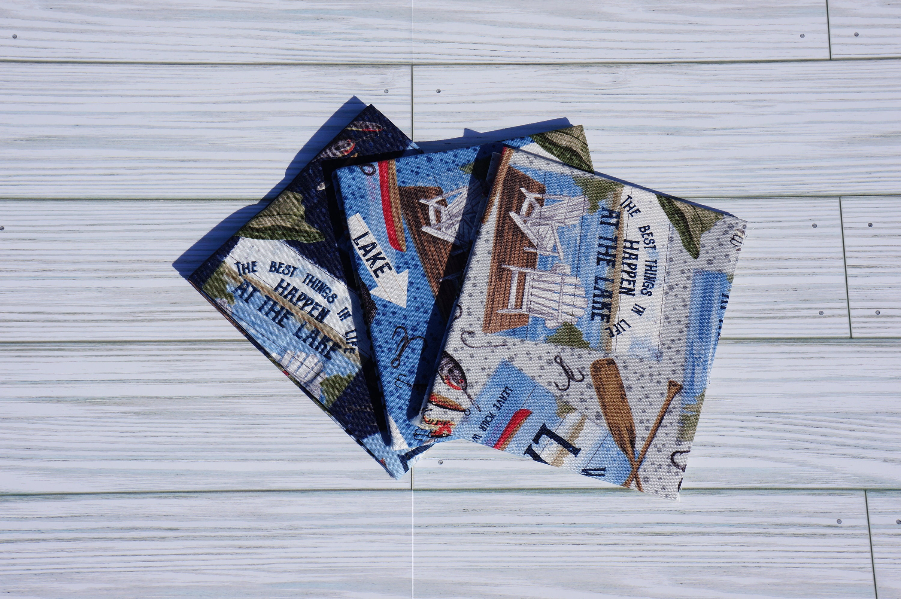 Fishing Fat Quarter Bundle Fabric, 15 piece At the Lake by Riley Blake ...