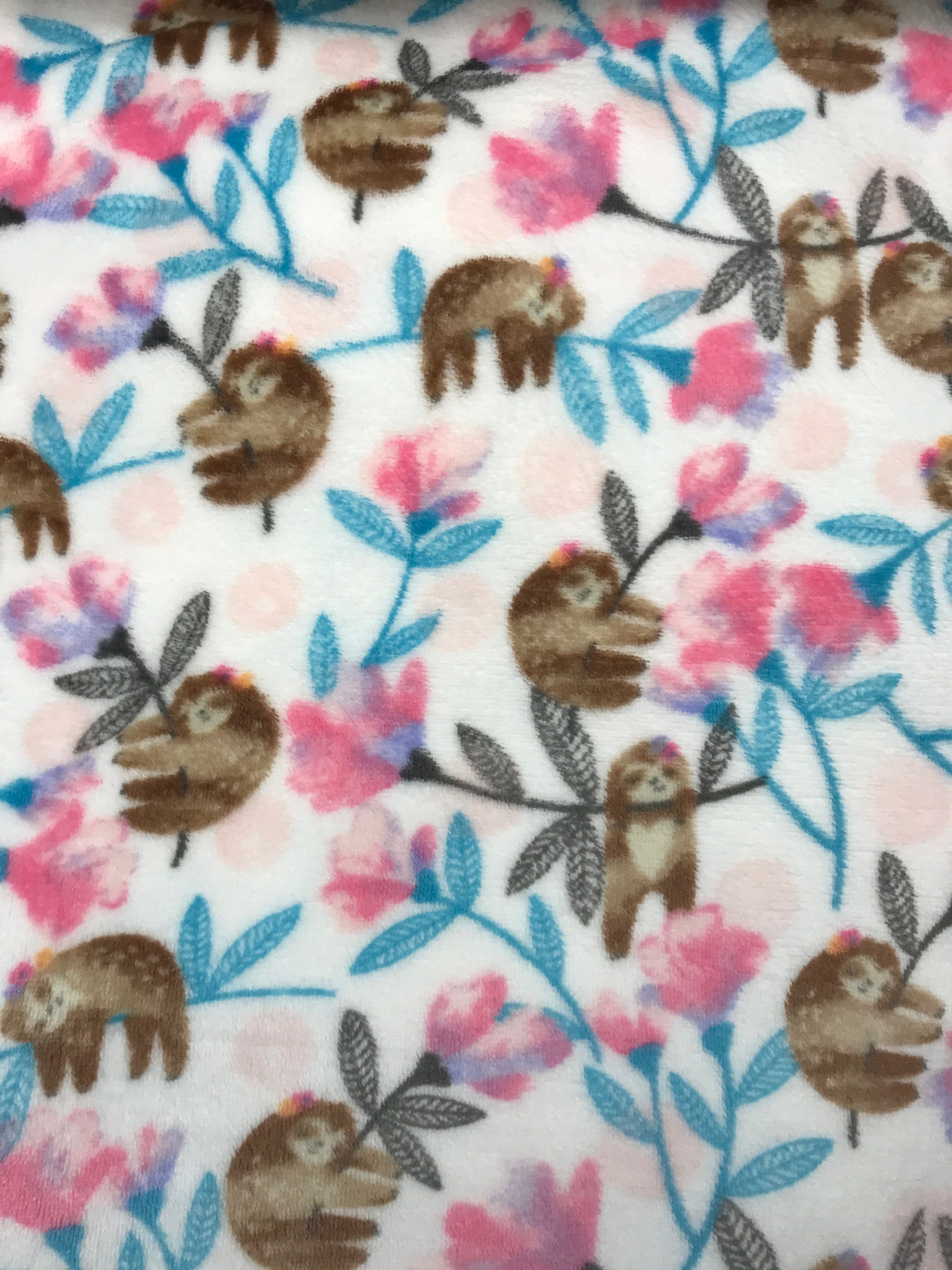 Cozy Sloth Toddler Baby Security Blanket 35x28 Perfect Size for travel