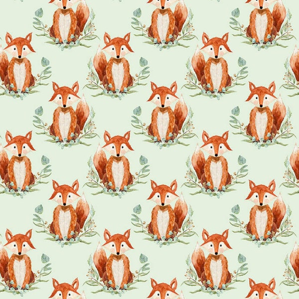 Fox Fabric - Etsy