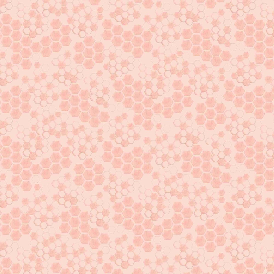 Pink Honeycomb Fabric, Honeycomb on Pink From the Home Sweet Home ...