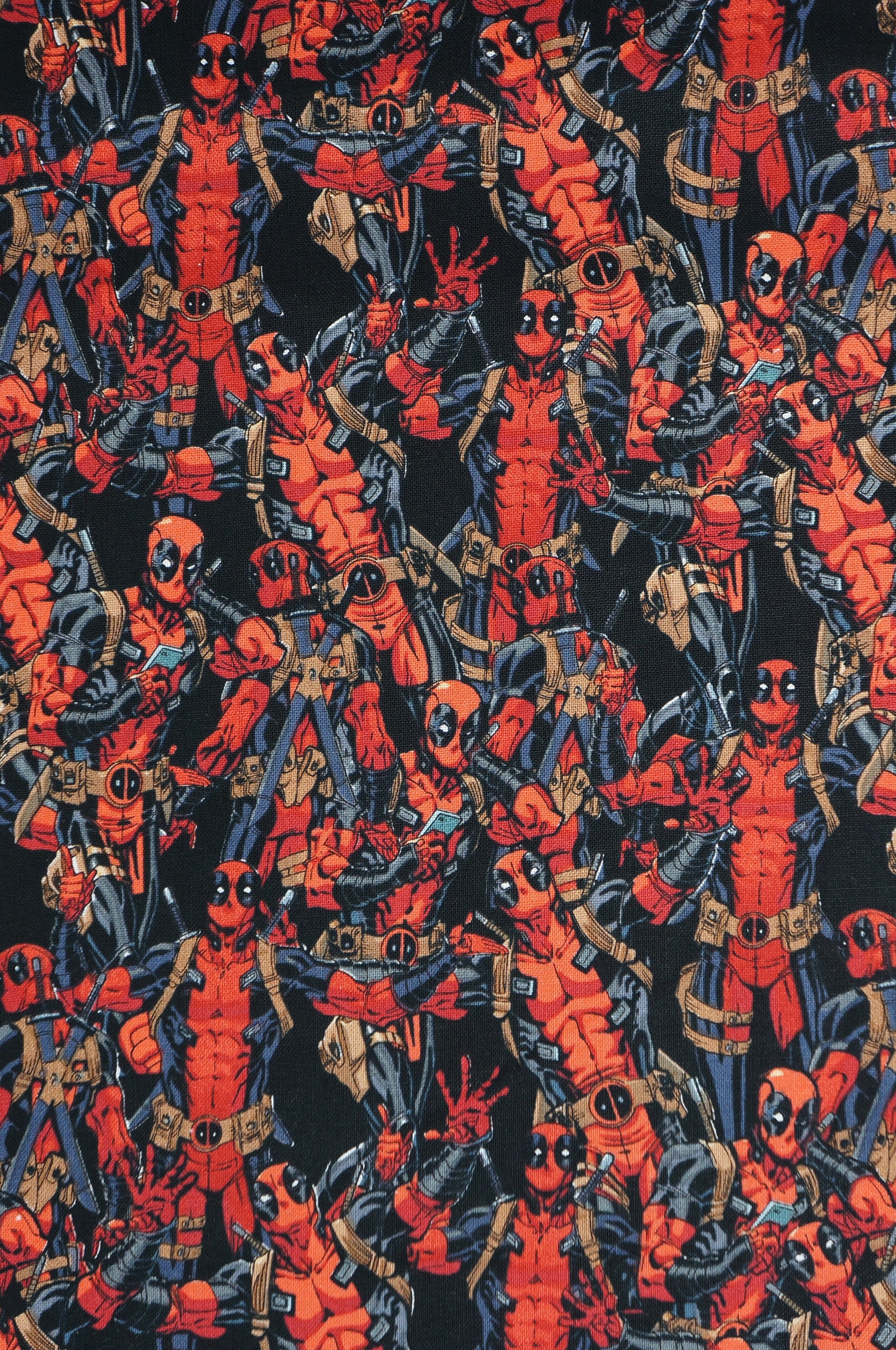 Deadpool Packed Character Marvel Disney Licensed Novelty Cotton Fabric