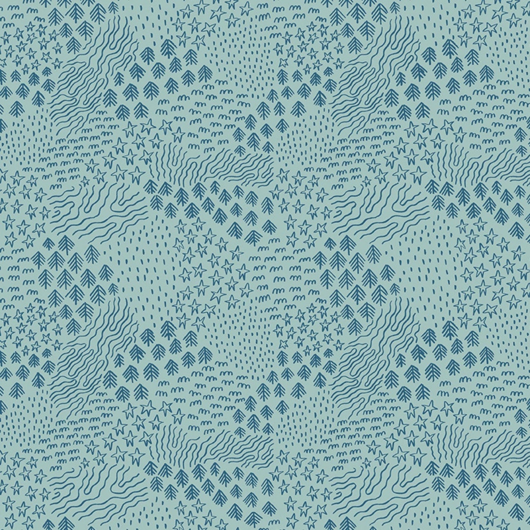 Forest Scenery Fabric, Scenery Twilight Creatures on Songbird by ...