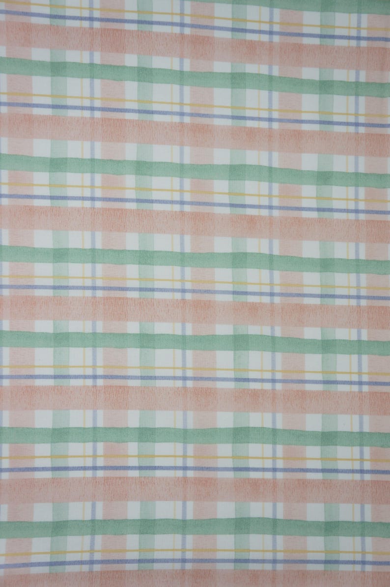 Easter Plaid Fabric, Blooming Plaid by David Textiles Novelty Cotton ...