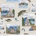Lake House Fabric, Tan Main Wake by the Lake Quilting Cotton by Riley ...