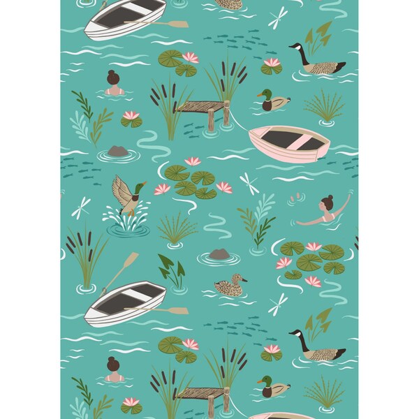 Lake Fabric - Etsy