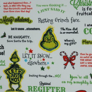 Grinchy Words, the Grinch on White Dr. Seuss How the Grinch Stole ...