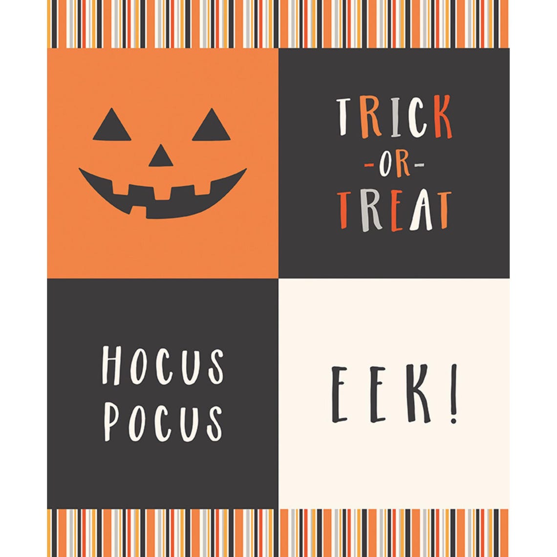 Halloween Fabric Bundle, Hey Bootiful 1 Yard Charcoal Bundle Includes 2 ...