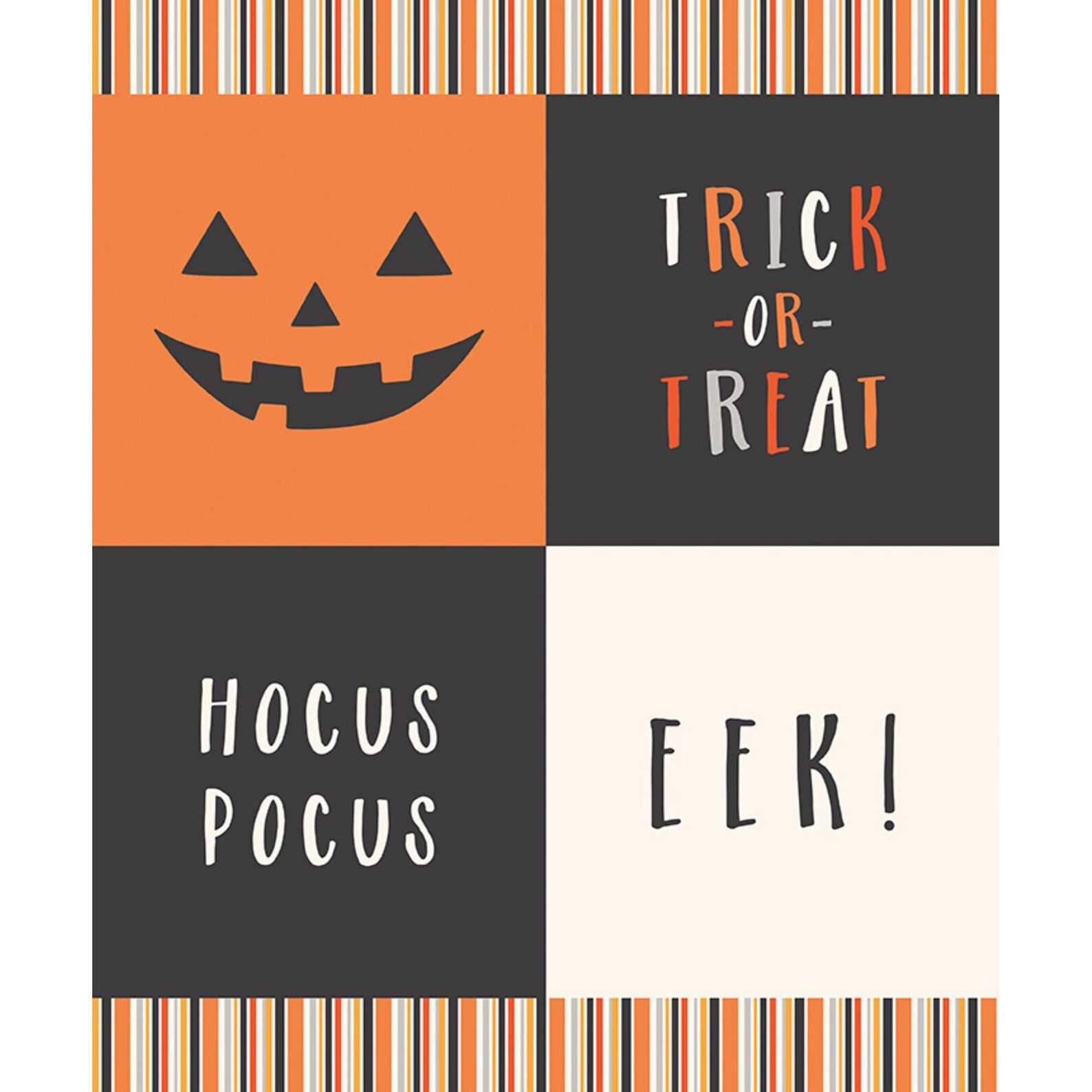 Halloween Fabric Bundle, Hey Bootiful 1 Yard Charcoal Bundle Includes 2 ...