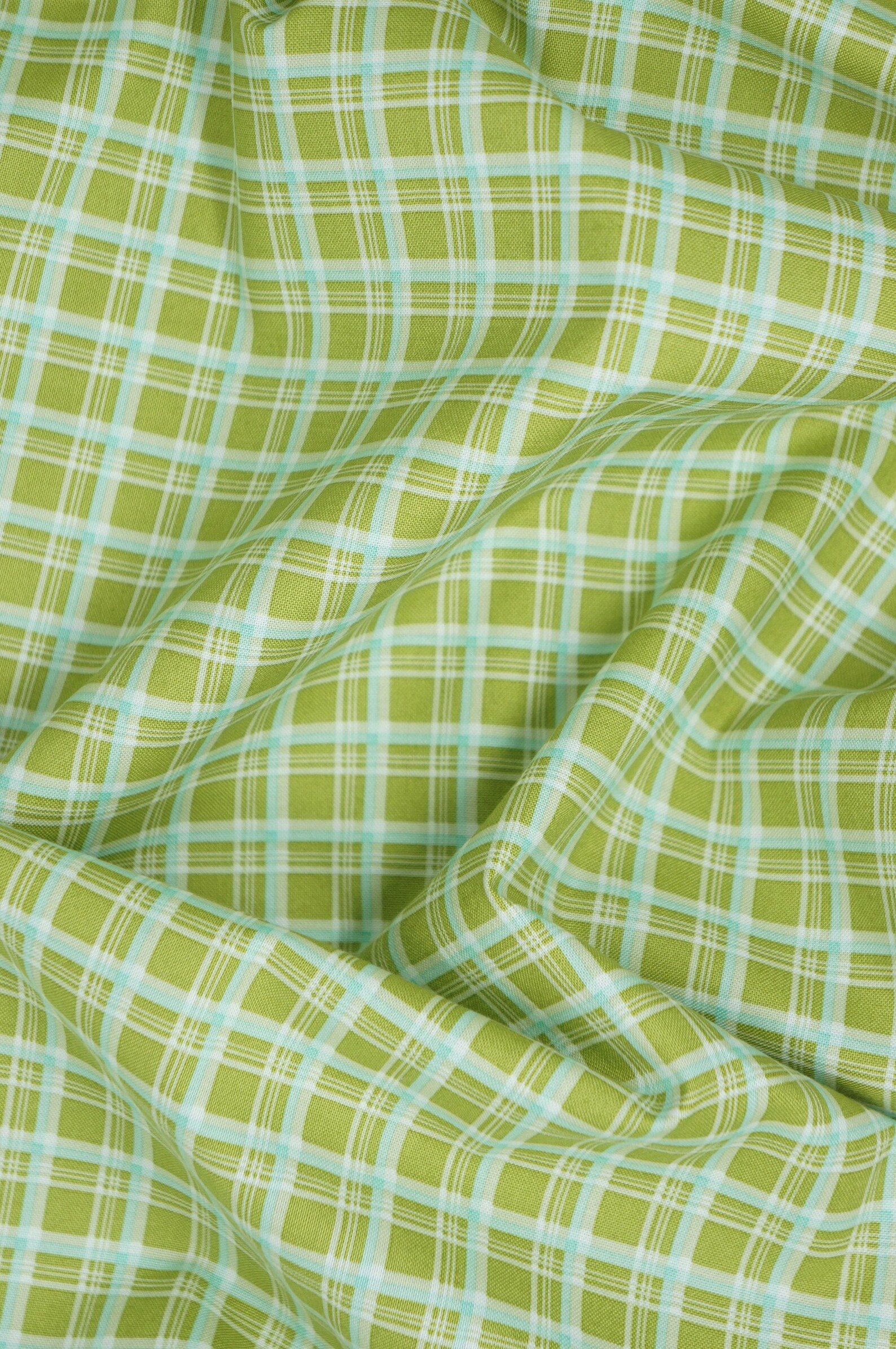 Spring Plaid Fabric, Hello Spring Plaid Green, Yellow or Lavender by ...