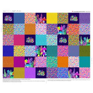 Magical Plants 5" Quilting Squares Panel, the Psychedelic Woodland by ...