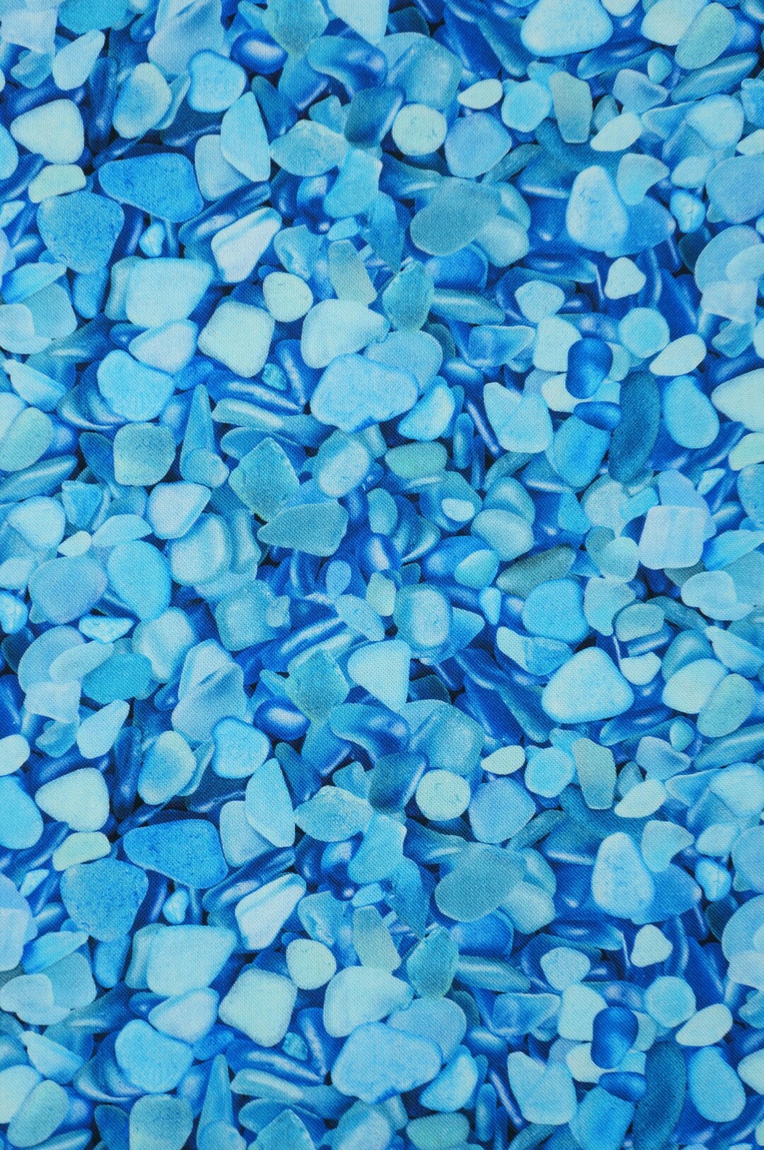 Beach Glass Fabric, Blue Beach Glass by Timeless Treasures Quilting ...