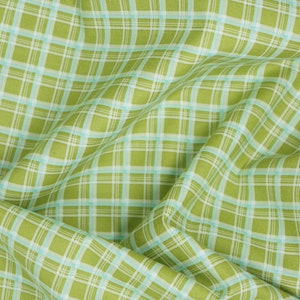 Spring Plaid Fabric, Hello Spring Plaid Green, Yellow or Lavender by ...