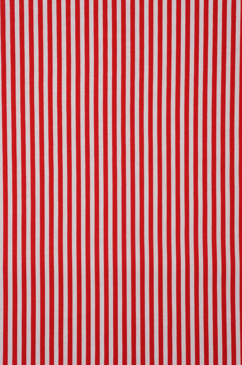 Red Stripe Fabric, Red 1/8" Stripe on White Riley Blake Quilting Cotton ...