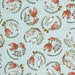 Chicken Fabric, Chickens on a Wire on Light Blue Cottontail Farm by Caverly Smith for 3 Wishes ...