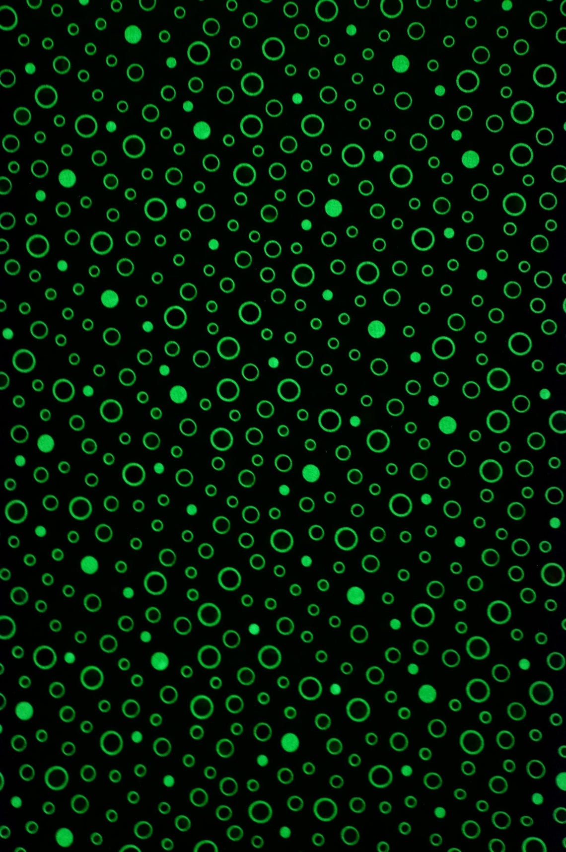 Glowing Dot Blender Fabric, Glowing Dots on Lime Green by Kanvas Studio ...