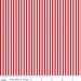 Red Stripe Fabric, Red 1/8 Stripe on White Riley Blake Quilting Cotton ...