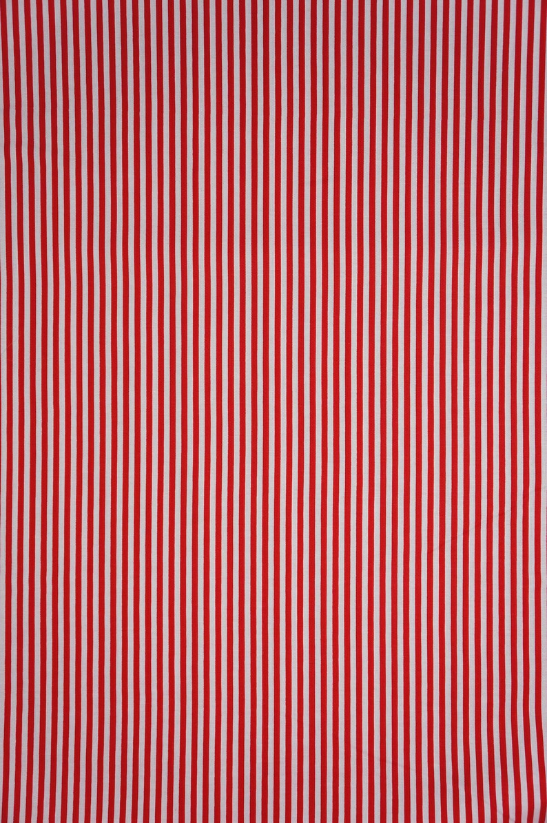 Red Stripe Fabric, Red 1/8" Stripe on White Riley Blake Quilting Cotton ...