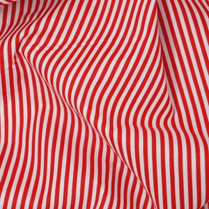 Red Stripe Fabric, Red 1/8" Stripe on White Riley Blake Quilting Cotton ...