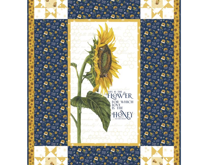 Sunflower Quilt Kit, Life is the Flower Quilt Kit by Tara Reed for ...