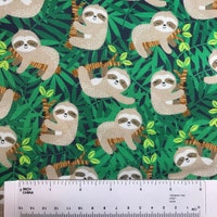 Sloth Fabric - Etsy