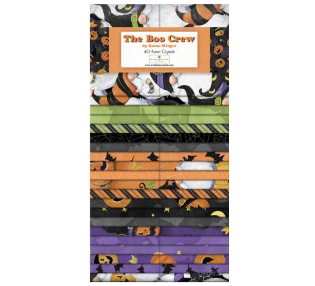 Boo Crew Halloween Bundle 2.5" Strips Jelly Roll Wilmington Quilting ...