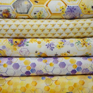 Honey Bee Fabric, Bee Fat Quarter Bundle From the Welcome to Our Hive ...