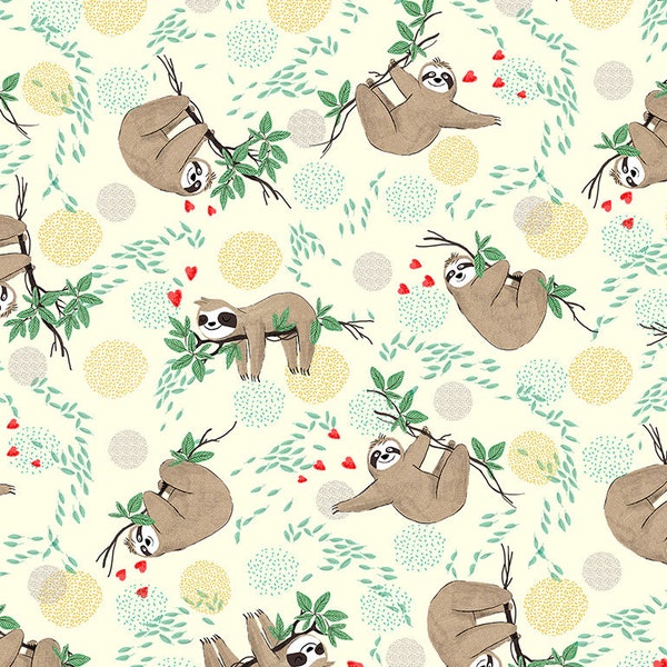 Sloth Fabric - Etsy