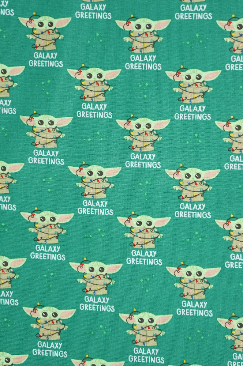 Baby Yoda Christmas Fat Quarter Bundle 6 Pieces Licensed by - Etsy