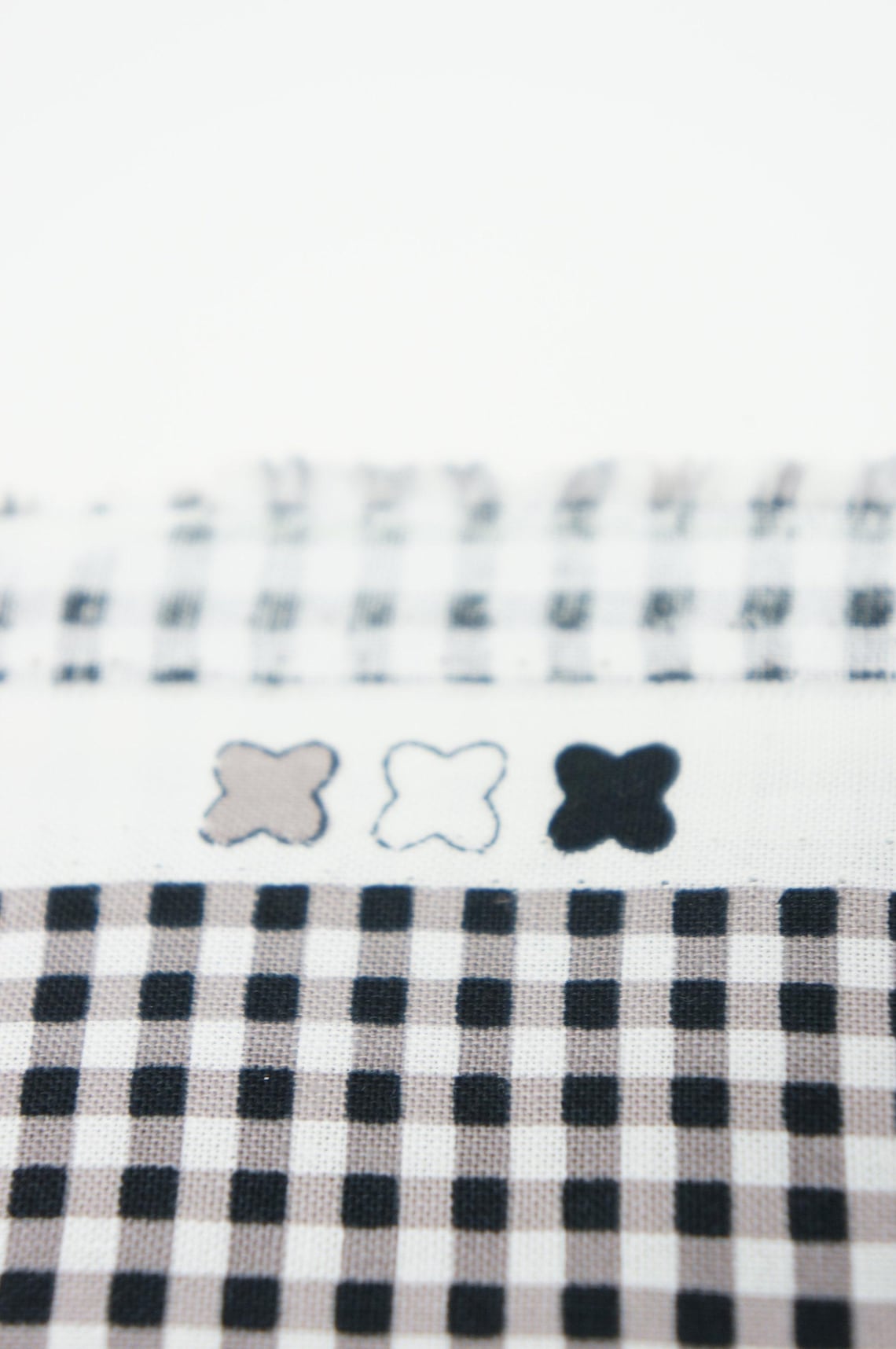 Black and White Gingham Fabric, 1/8 Inch Small Gingham Black and White ...