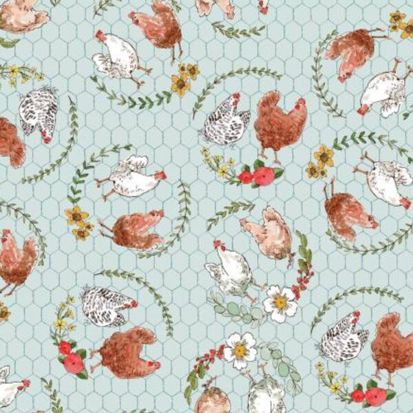 Chicken Fabric - Etsy