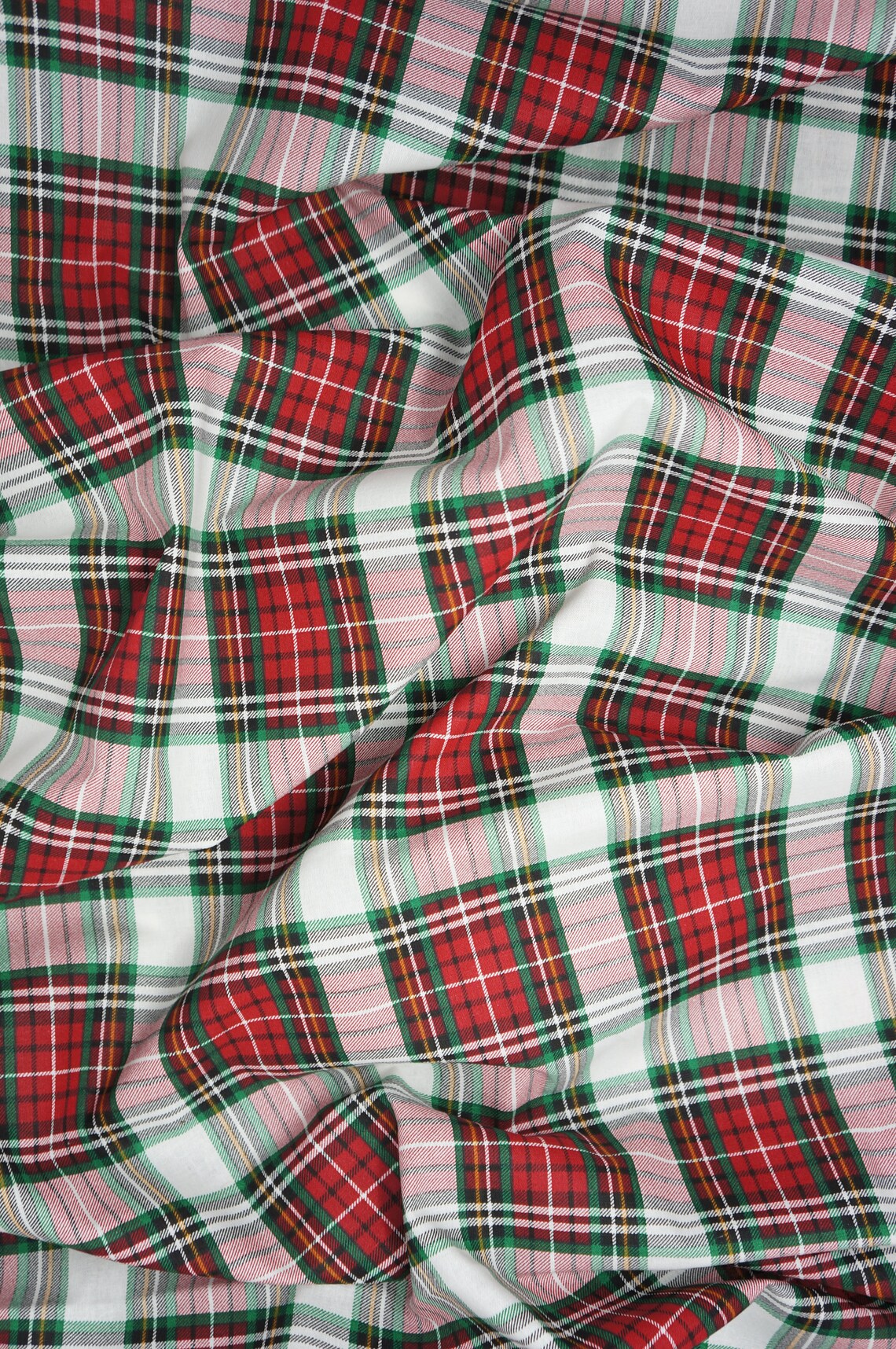 Christmas Plaid Fabric Red and Green Christmas Plaid Novelty - Etsy