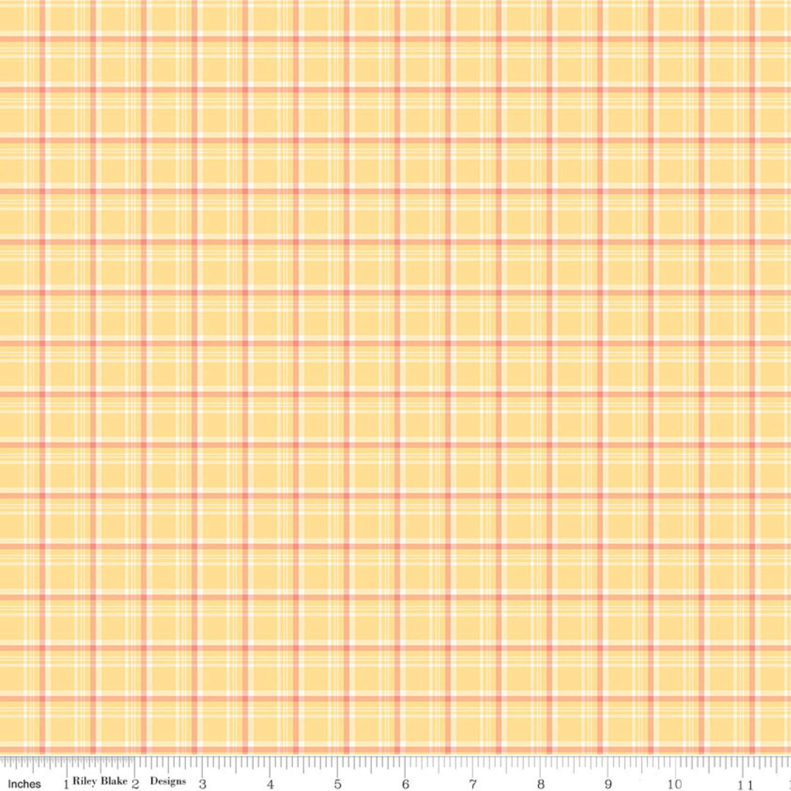 Spring Plaid Fabric, Hello Spring Plaid Green, Yellow or Lavender by ...