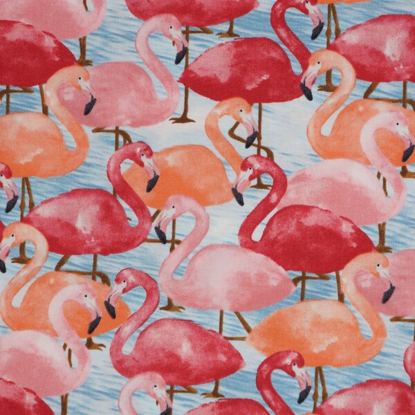 Flamingo Fabric - Etsy