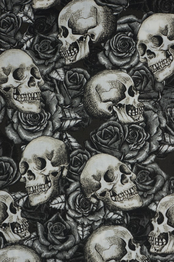 Skulls and Roses Sugar Skulls Day of the Dead Halloween | Etsy