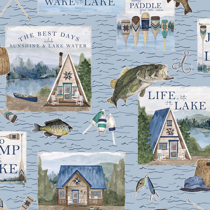 Lake Fabric - Etsy
