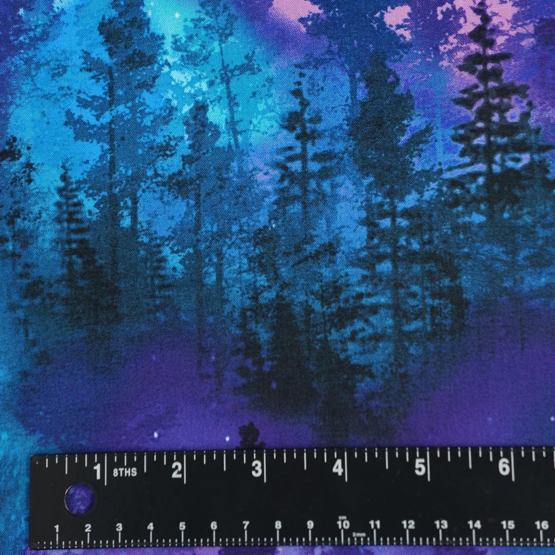 Northern Lights Fabric, Aurora Trees by Timeless Treasures Quilting ...