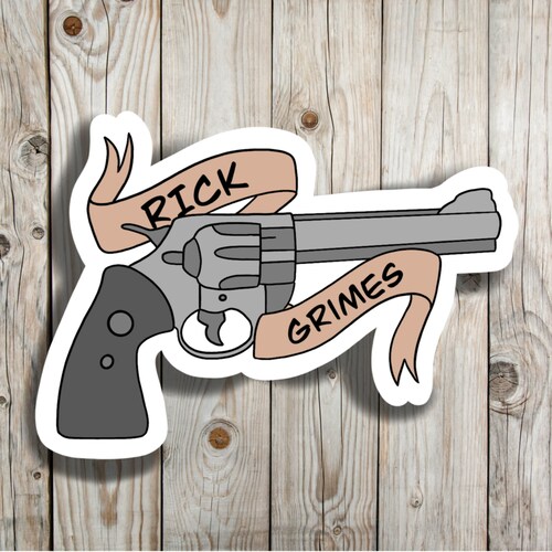 Rick Grimes Decal Twd Decal Negan AMC Twd the Walking - Etsy