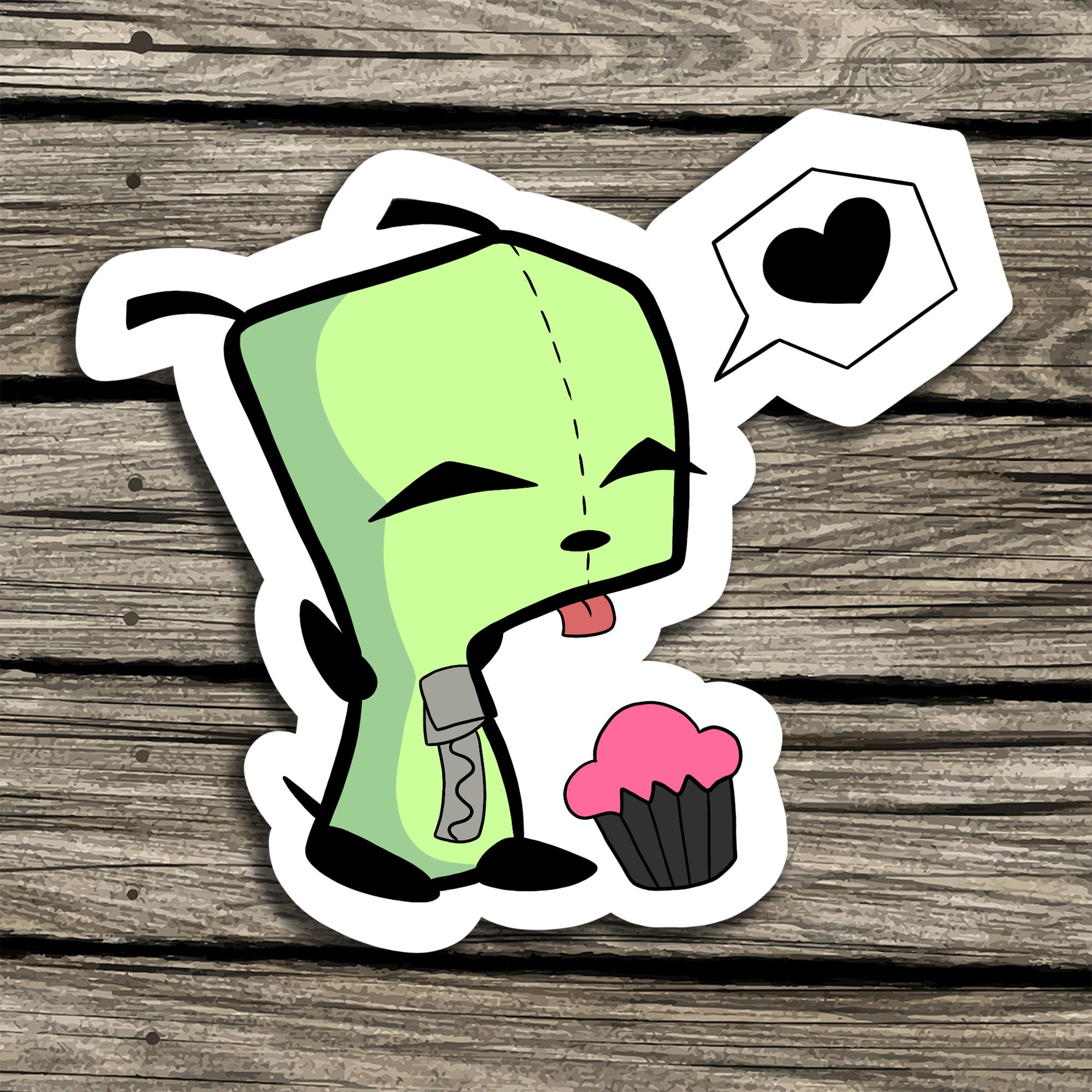 Gir Invader Zim Sticker Stickers, Labels & Tags Paper & Party Supplies ...