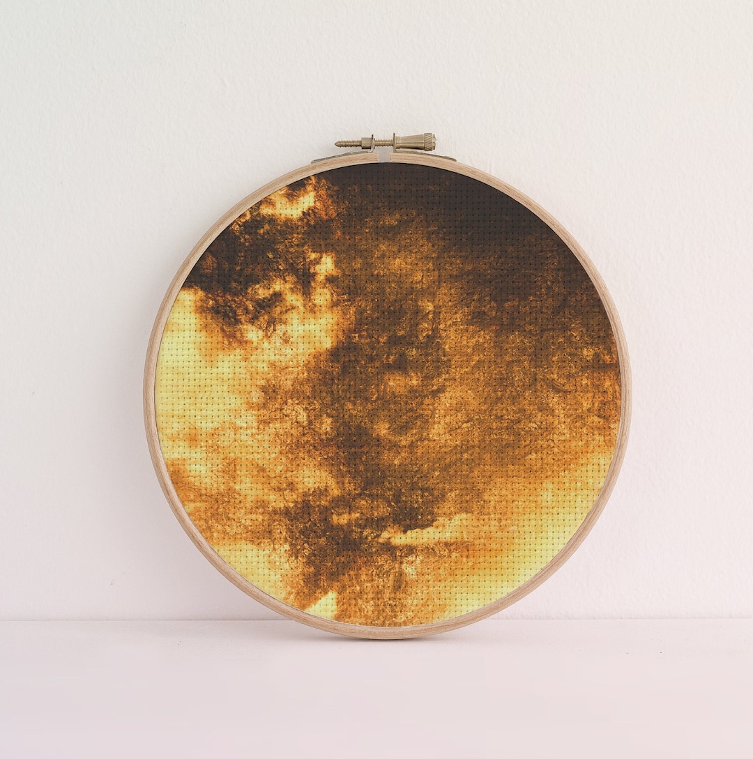 Hell Fire Gothic Aida Cross Stitch Fabric, (16" X11”) Printed Aida ...