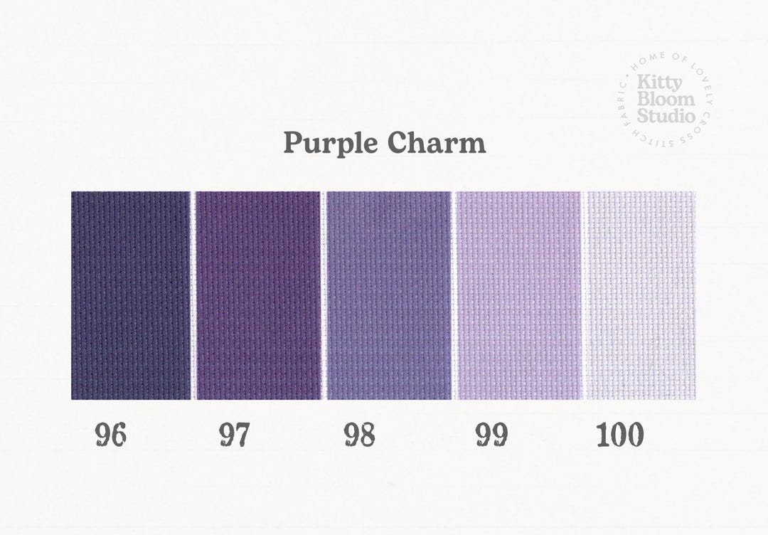 Purple Charm Aida. Available in 5 Pretty Shades of Purple. Beautiful ...