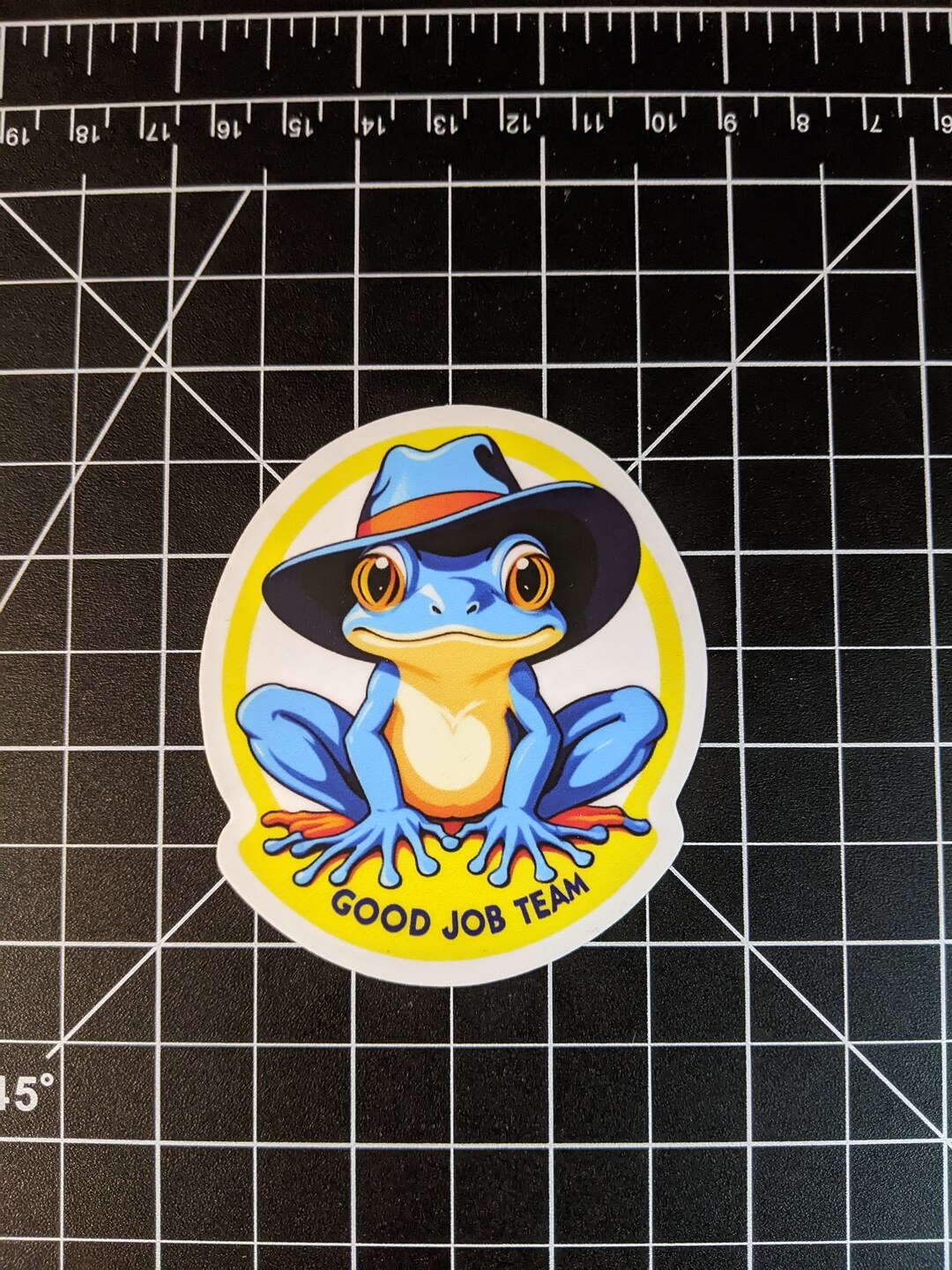 Good Job Team Sticker | Frog Sticker | Positive Encouragement | Mental ...