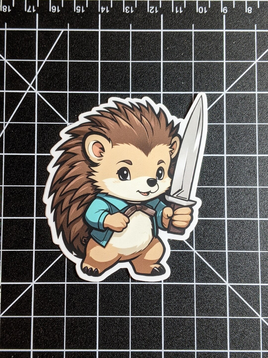 Adventuring Hedgehog Die Cut Sticker | Cute Hedgehog Sticker | Cute ...
