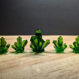 Dnd Resin Terrain Crystal Clusters Colorful | Clear D&d Mini Crystal ...