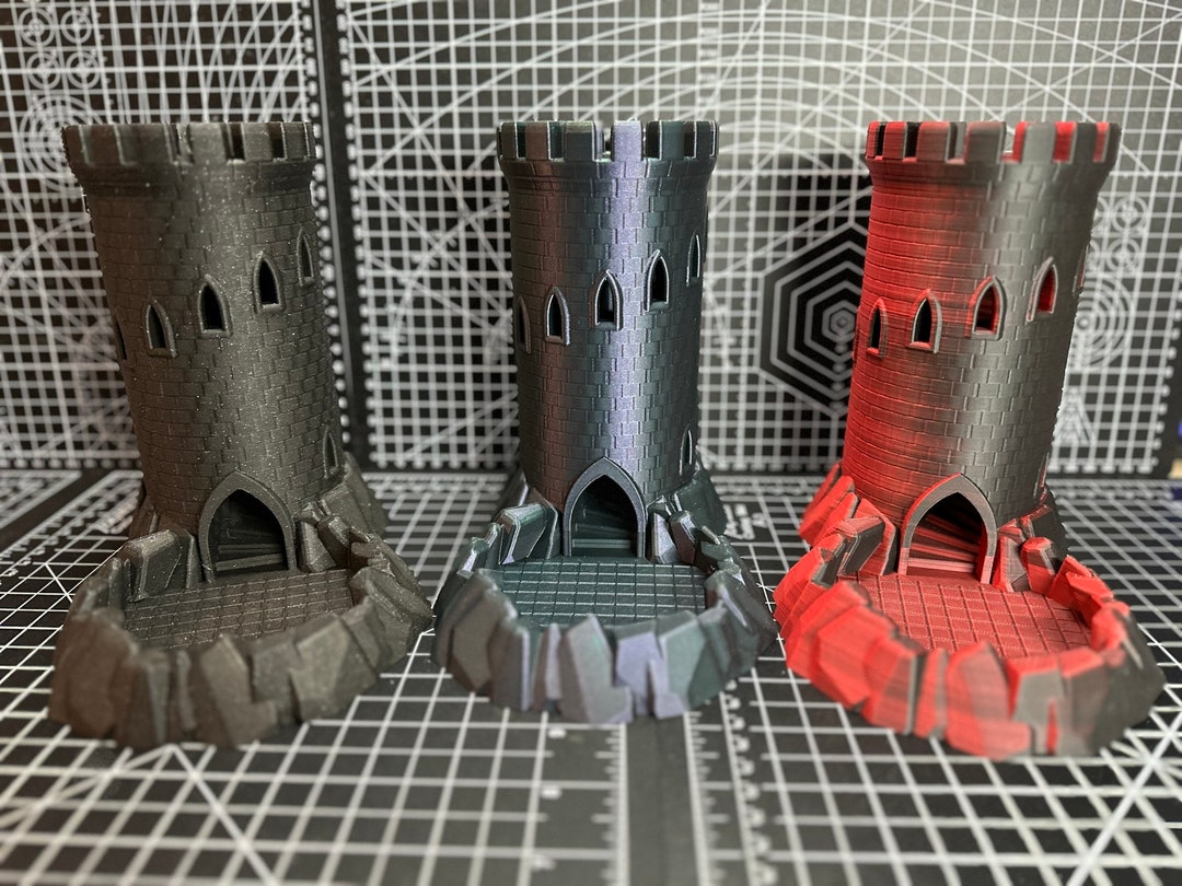 Castle Dice Tower Randomizer | 3D Print Board Game Accessory | DND ...