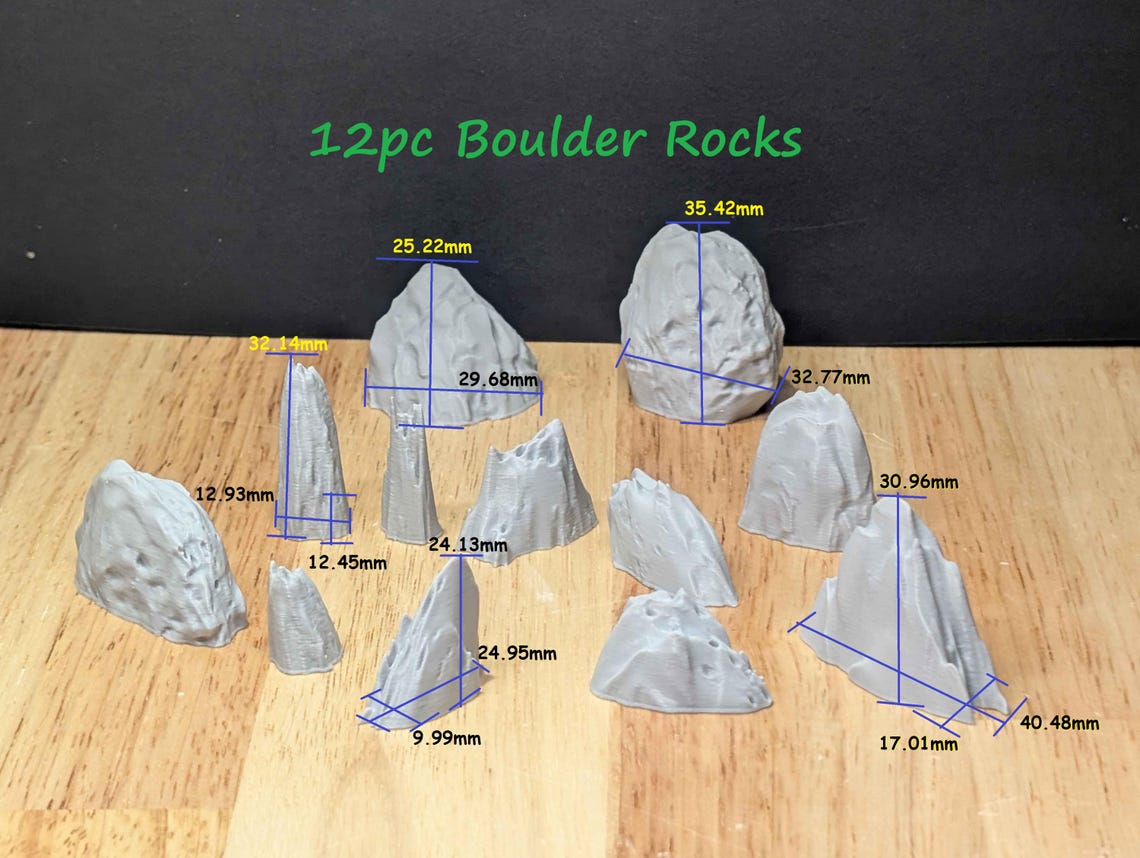 D&D General Rocks, Stones and Boulders Accessories Bundle Tabletop ...