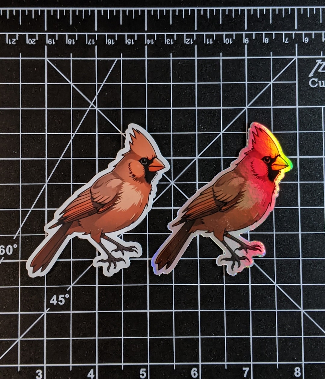 Cardinal Die Cut Sticker | Holographic Sticker | Cardinal Sticker ...